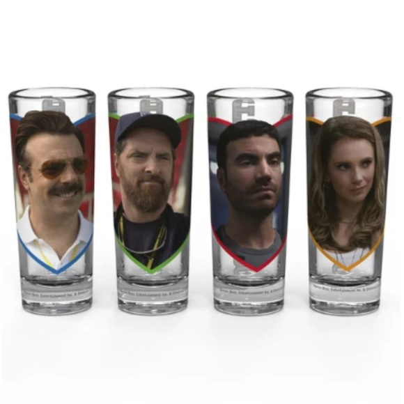 Zak | Dining | Ted Lasso Zak Designs 2 Ounce 4piece Mini Glass Set Shot ...